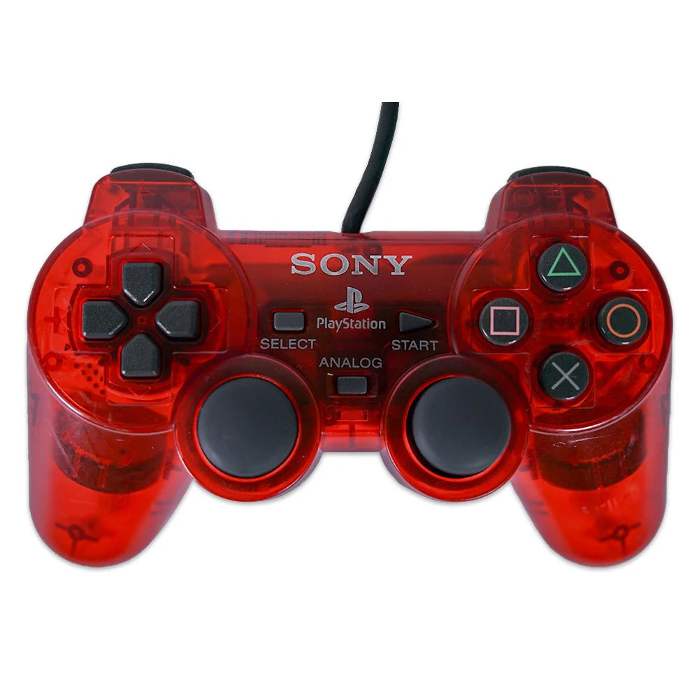 PlayStation 2 Dualshock 2 Controller - Crimson Red | PS2 | CaveGamers